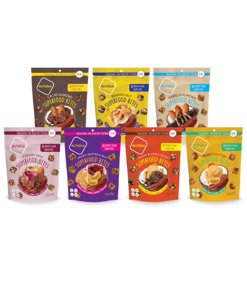 Variety Pack Bites - No Refined Sugars & Date Sweetened | NUTSÓLA